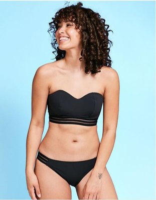 China Icon Cara Black Underwired Bandeau Top D-G cup supplier