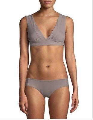 China VITAMIN A Magnolia V-Neck Bikini Top supplier