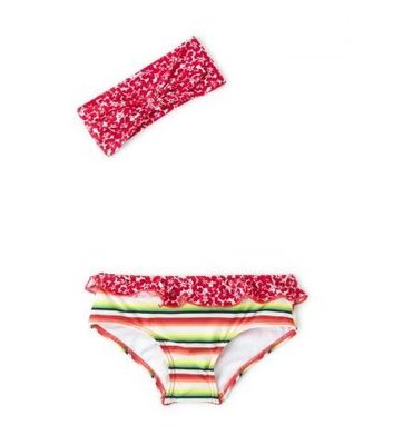 China Baby Girl’s Swimsuit With A Mixture Of Prints - Baby Babado Holiday supplier