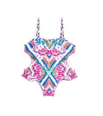 China Colorful Monokini With Floral Print - Maio Sophia Bela supplier