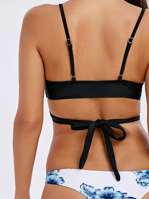 China Blue printed bikini supplier