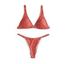 China 2018 new summer sexy Women bandage polka dot Bikini set Swimwear Bathing Suit Triangle women lace supplier