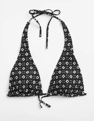 China Adjustable Halter Print Bikini Top supplier
