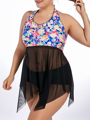 China swimwear women bikini Large size swimsuit black dress Beach vacation sexy piece swimsuit fat bikini Increase fertilizer supplier