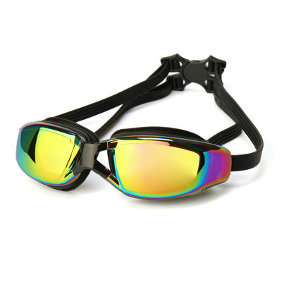 China Women Men Adult Reusable Anti Fog UV Swim Swimming Glasses Goggles Adjustable supplier