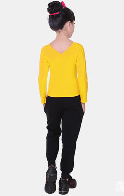 China Chica leotardo manga larga algodón Ballet danza femenina Ballet Gimnasia dancewear supplier