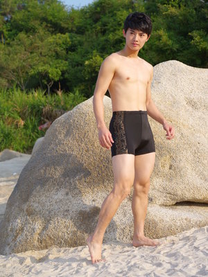 China Quality waterproof swimming brief shorts men swimsuit male swimsuit XXXL quick drying mens swim swimming trunks supplier