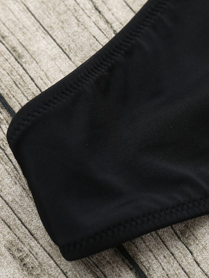 Sexy String Bikini Set Halter Swimsuit Backless Bathing Suit Women Solid Black Bikini Brazilian Biquini Push Up Swimwear supplier