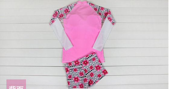 2019 UV Protection Swimming suit for women long sleeve and legs swimwear shorts pants set beach surf clothes swimsuit supplier