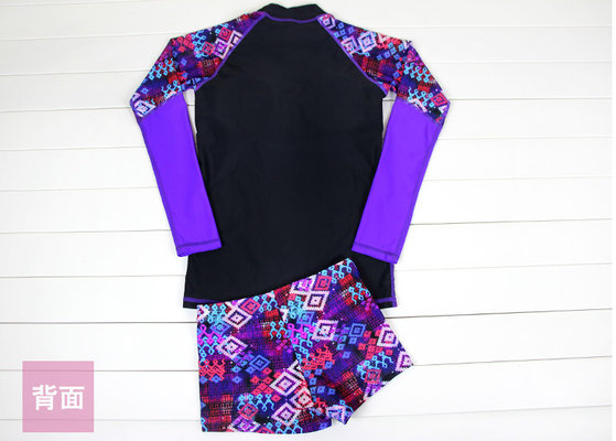 2019 UV Protection Swimming suit for women long sleeve and legs swimwear shorts pants set beach surf clothes swimsuit supplier