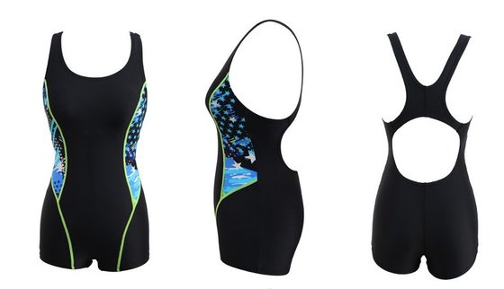 One Piece Women Sports Swimsuit Athletic Racerback Swimwear Pad Bikini Boyleg Beach Wear Bathing Suits Monokini supplier