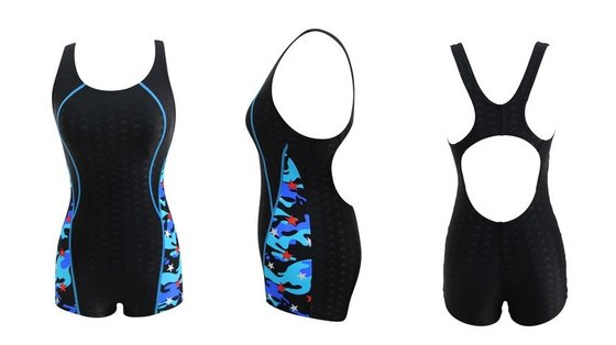 One Piece Women Sports Swimsuit Athletic Racerback Swimwear Pad Bikini Boyleg Beach Wear Bathing Suits Monokini supplier