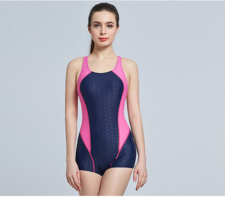 One Piece Women Sports Swimsuit Athletic Racerback Swimwear Pad Bikini Boyleg Beach Wear Bathing Suits Monokini supplier
