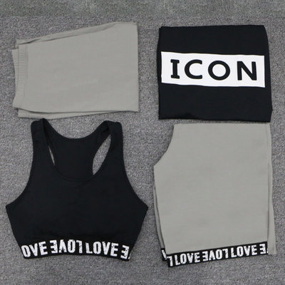 Womens Yoga Sets Five 5 Pieces Set Training Sports Sets Female Workout Clothes for Women Sportswear Gym Training Clothin supplier