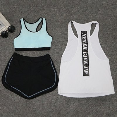 Sport Wear Three Piece Yoga Set Sport Shirt for Women Sports bra Fitness Flare Pants Leggings Tracksuit Gym Leggings 15 supplier