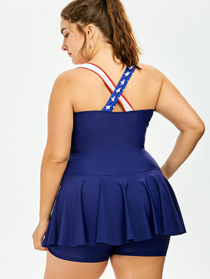2019 New Women Swimwear American Flag Bikini Sexy Stars and Stripes Swimsuit US 4th of july Women Halter Top Bathing Sui supplier