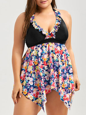 swimwear women bikini Large size swimsuit black dress Beach vacation sexy piece swimsuit fat bikini Increase fertilizer supplier