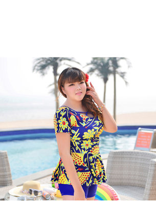 swimwear women bikini Large size swimsuit black dress Beach vacation sexy piece swimsuit fat bikini Increase fertilizer supplier