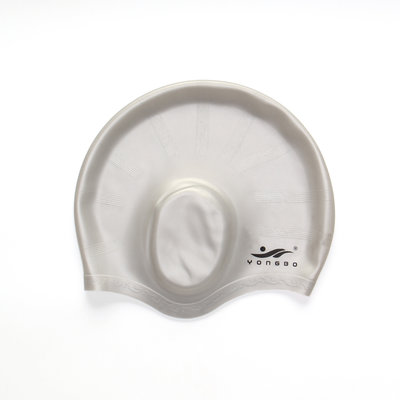 Women Men Kids Swimming Swimming Pool Water Sport Waterproof Silicone Diving Swimming Cap Long Hair Protection Ear Cup S supplier