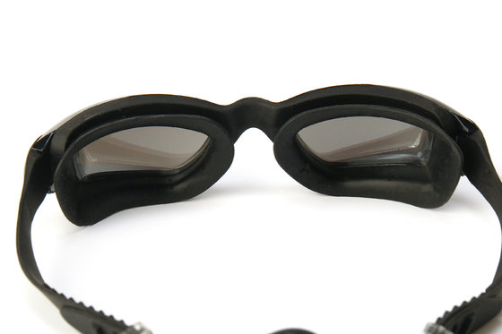 Summer Swimming Goggles Professional Anti-fog Swimming Goggles Men & Women Big Box Electroplating + Swimming Cap SilverI supplier