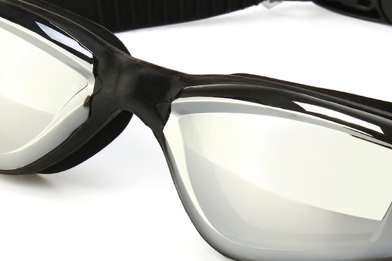 Summer Swimming Goggles Professional Anti-fog Swimming Goggles Men & Women Big Box Electroplating + Swimming Cap SilverI supplier