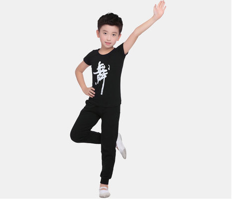 2018 nuevo chico de baile latino traje conjuntos niños Latina Camisa + pantalones traje Rumba Samba de Danza Latina comp supplier
