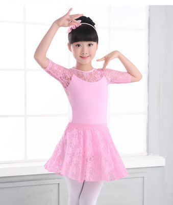 New Children Latin Dance Dress Long Sleeve Lace Sequin Kids Latin Dresses Girls Stage Performance supplier
