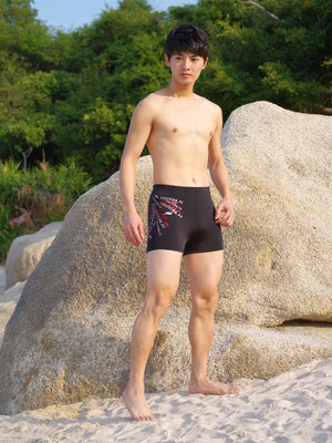 Quality waterproof swimming brief shorts men swimsuit male swimsuit XXXL quick drying mens swim swimming trunks supplier
