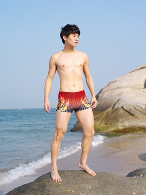 Quality waterproof swimming brief shorts men swimsuit male swimsuit XXXL quick drying mens swim swimming trunks supplier