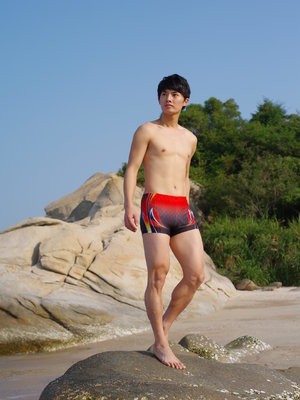 Quality waterproof swimming brief shorts men swimsuit male swimsuit XXXL quick drying mens swim swimming trunks supplier