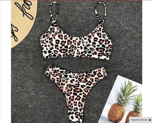 Sexy Leopard Bikinis 2018 Micro Bikini Push up Thong Bikini High Cut Swimsuit Women Mini Suit Women Swimsuit supplier