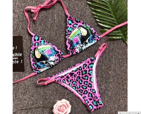 Sexy Leopard 2018 Micro Bikini Set Push Up Thong Biquini High Cut Women supplier