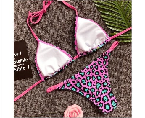 Sexy Leopard 2018 Micro Bikini Set Push Up Thong Biquini High Cut Women supplier