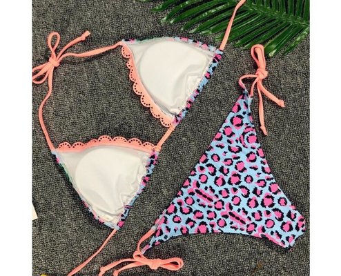 Sexy Leopard 2018 Micro Bikini Set Push Up Thong Biquini High Cut Women supplier