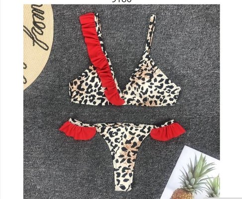 Womail Alluring Biquini Leopard Printed Bikini Push-Up Padded Swimwear Women's supplier