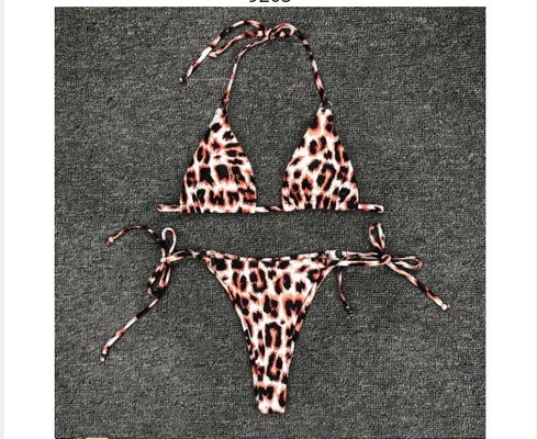 Womail Alluring Biquini Leopard Printed Bikini Push-Up Padded Swimwear Women's supplier
