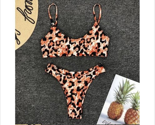 Womail Alluring Biquini Leopard Printed Bikini Push-Up Padded Swimwear Women's supplier