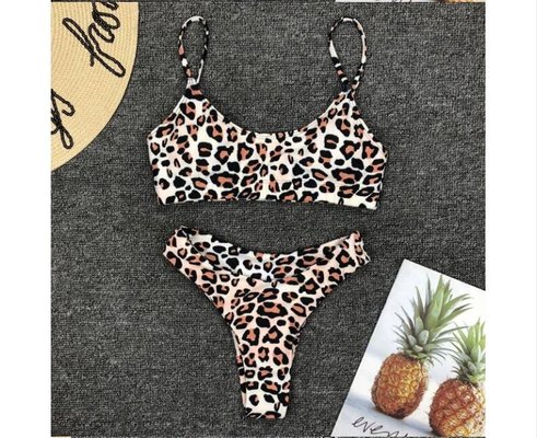 Womail Alluring Biquini Leopard Printed Bikini Push-Up Padded Swimwear Women's supplier