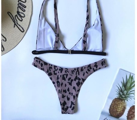 Womail Alluring Biquini Leopard Printed Bikini Push-Up Padded Swimwear Women's supplier