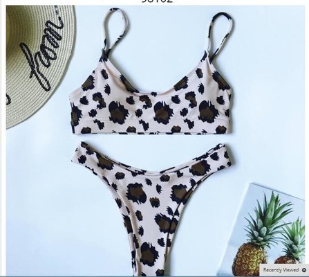 Womail Alluring Biquini Leopard Printed Bikini Push-Up Padded Swimwear Women's supplier