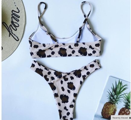 Womail Alluring Biquini Leopard Printed Bikini Push-Up Padded Swimwear Women's supplier