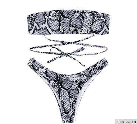 Womail Alluring Biquini Leopard Printed Bikini Push-Up Padded Swimwear Women's supplier