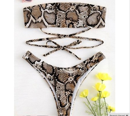 Womail Alluring Biquini Leopard Printed Bikini Push-Up Padded Swimwear Women's supplier