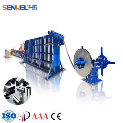 SENWEL Carbon Steel pipe Production Line high frequency welded tube Making Machine ERW Tube Mill