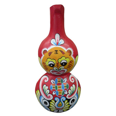 Chinese Gift OEM Colored Drawing Wooden Ladle