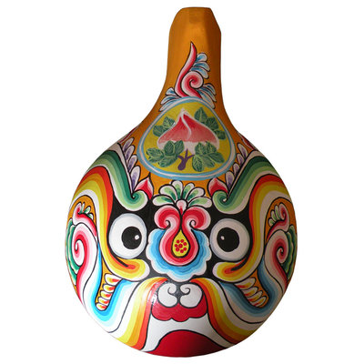 Chinese Gift OEM Colored Drawing Wooden Ladle