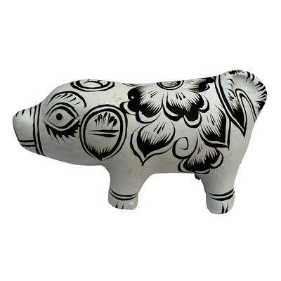 Colored Painting Chinese Zodiac Pig