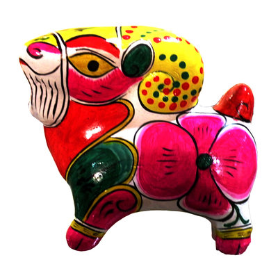 Colored Painting Chinese Zodiac Goat