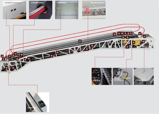Moving Walk Passenger Conveyor with Aluminum Step (XNR-001)