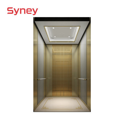 China Good Price Mirror Etching Gearless Traction Product Panoramic Villa Home Residential Passenger Elevator Lift